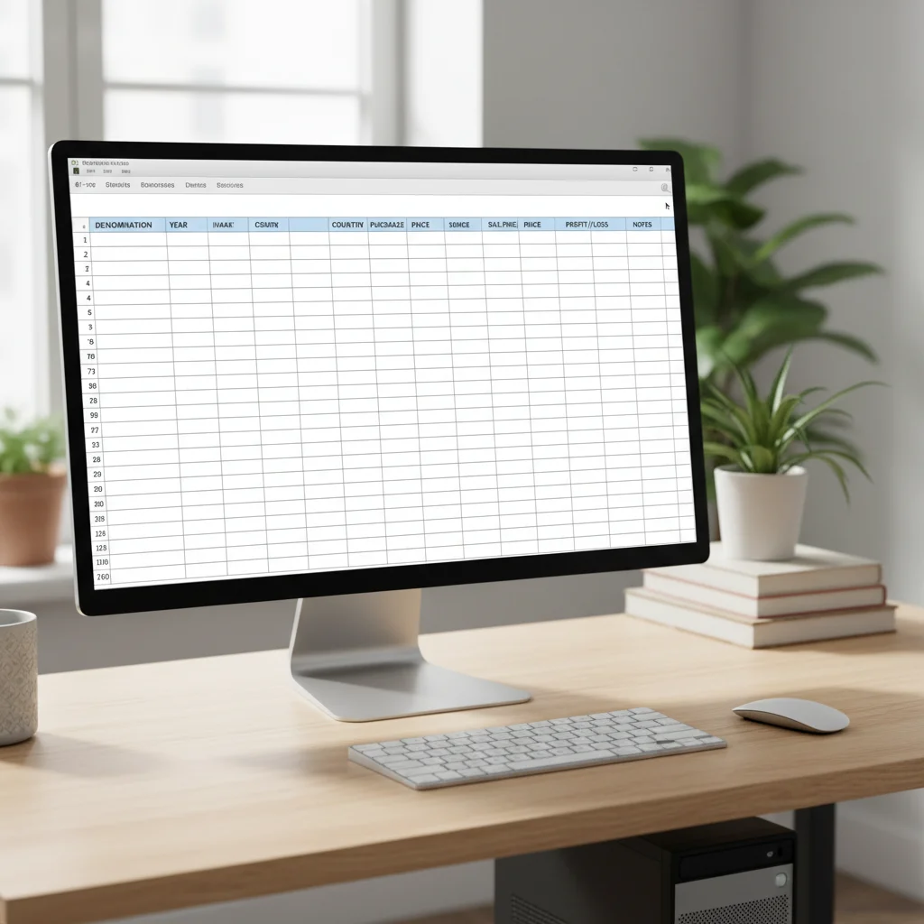 Preparing Coins for Sale: Creating an Inventory Spreadsheet